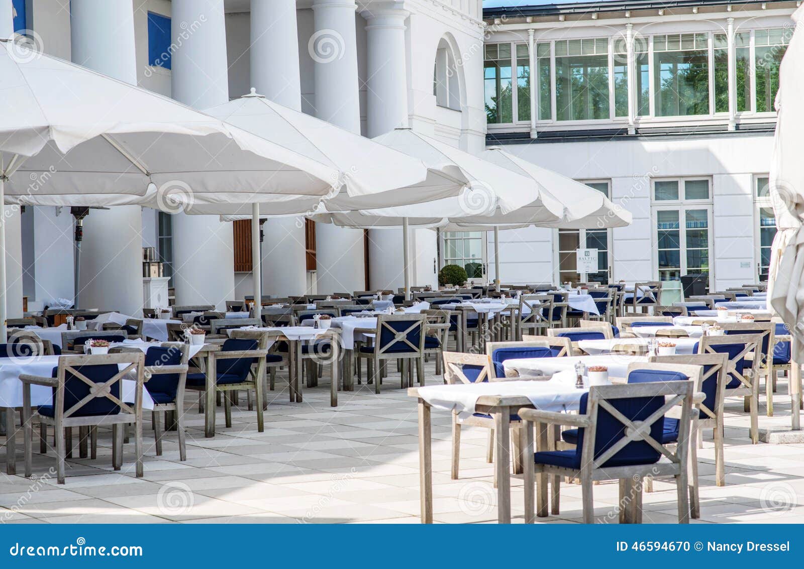 White Table Setting Outside Stock Photo - Image of decorated, beautiful ...