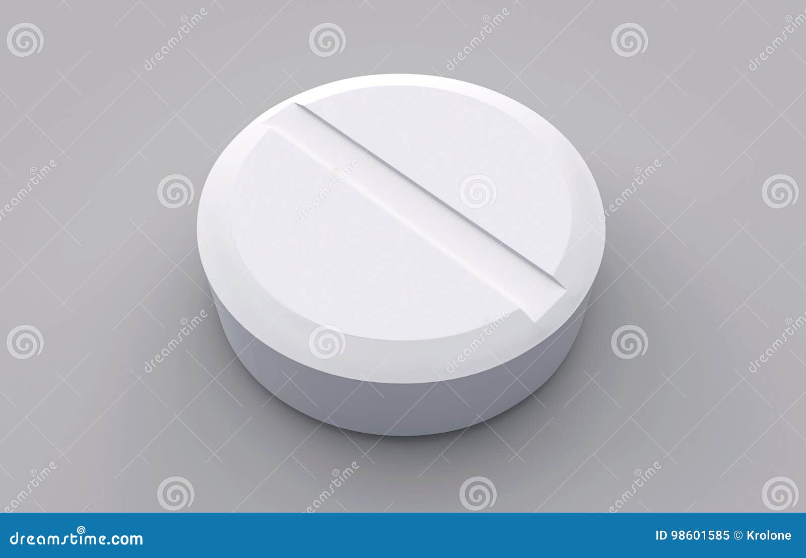 The White Tablet on a Grey Background Stock Illustration - Illustration ...