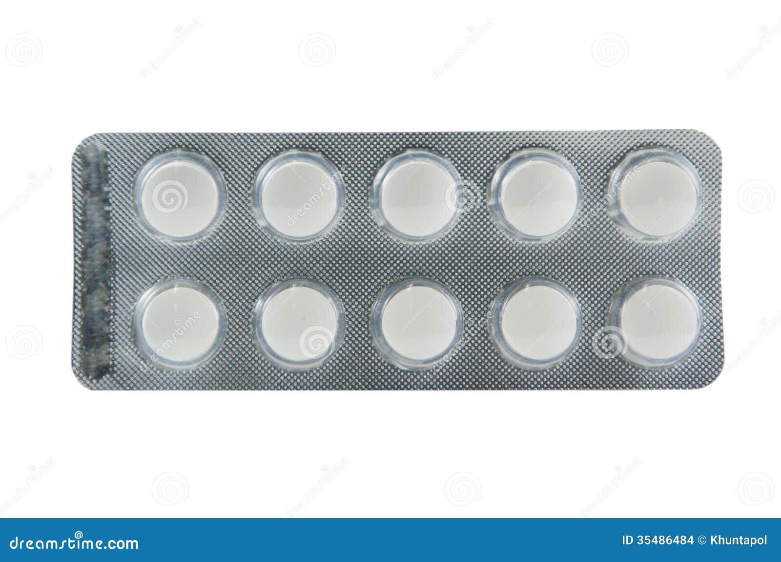 White tablet in pack stock photo. Image of medical, pharmaceutical ...