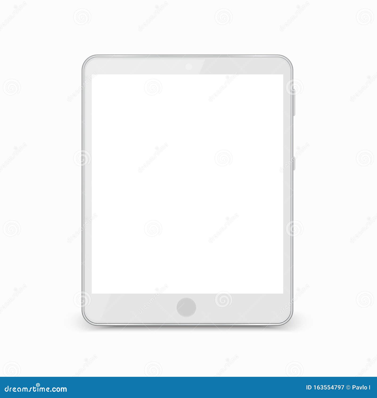 White Tablet With White Screen New Version In Trendy Thin Frame ...