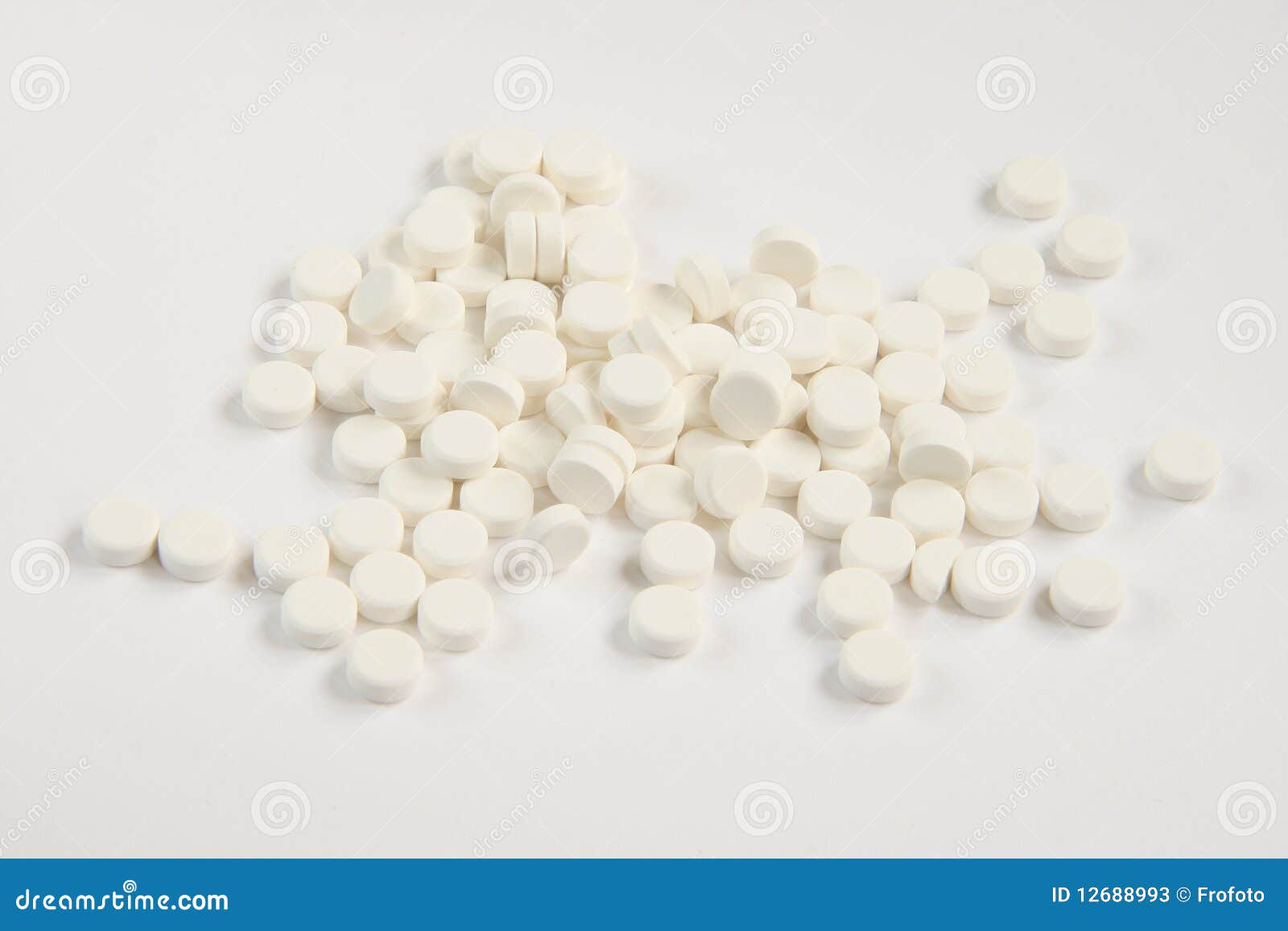 White tablets stock image. Image of round, tablet, healthy - 12688993
