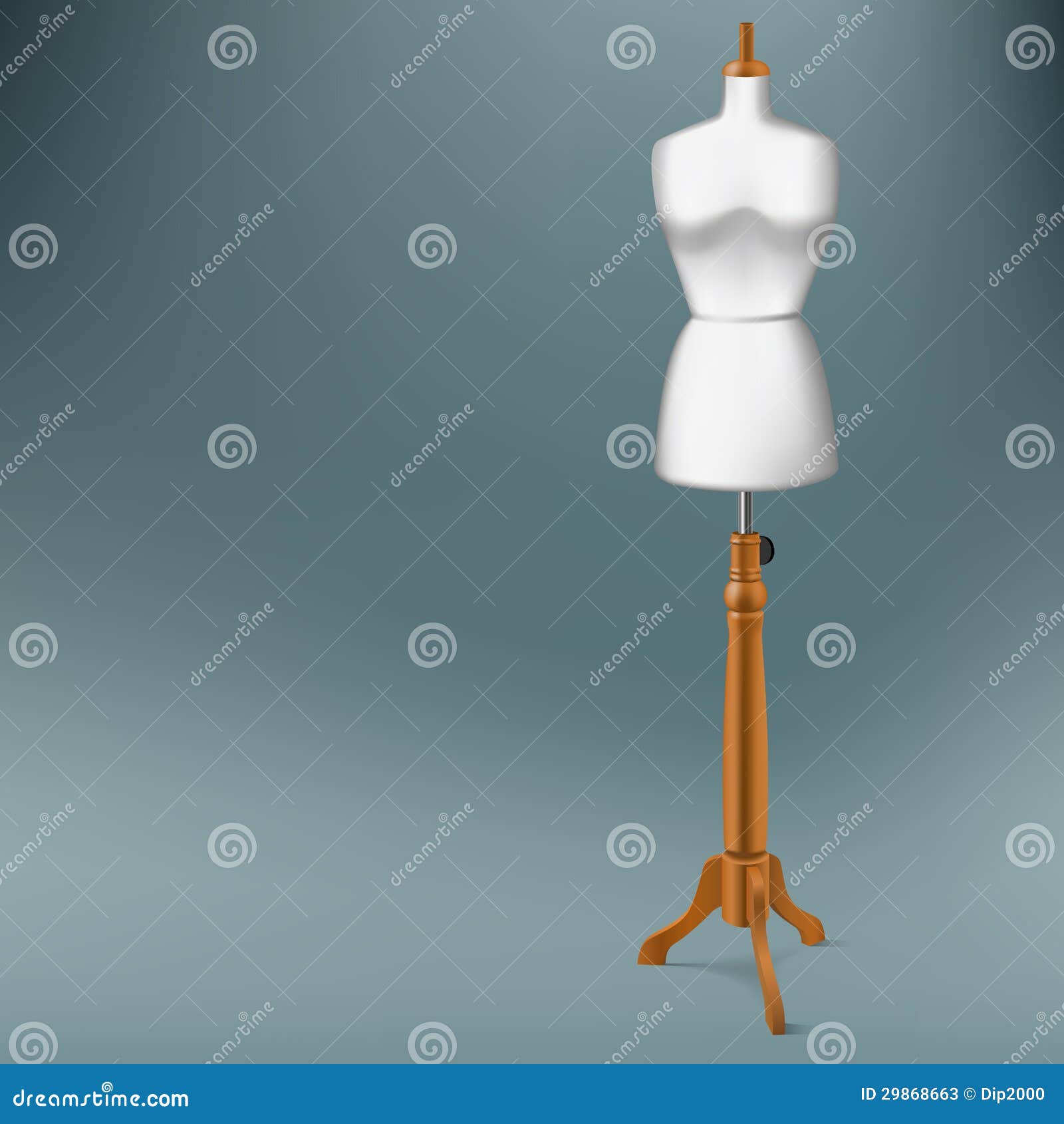 Tailor dummy stock vector. Illustration of isolated, dress - 29868663