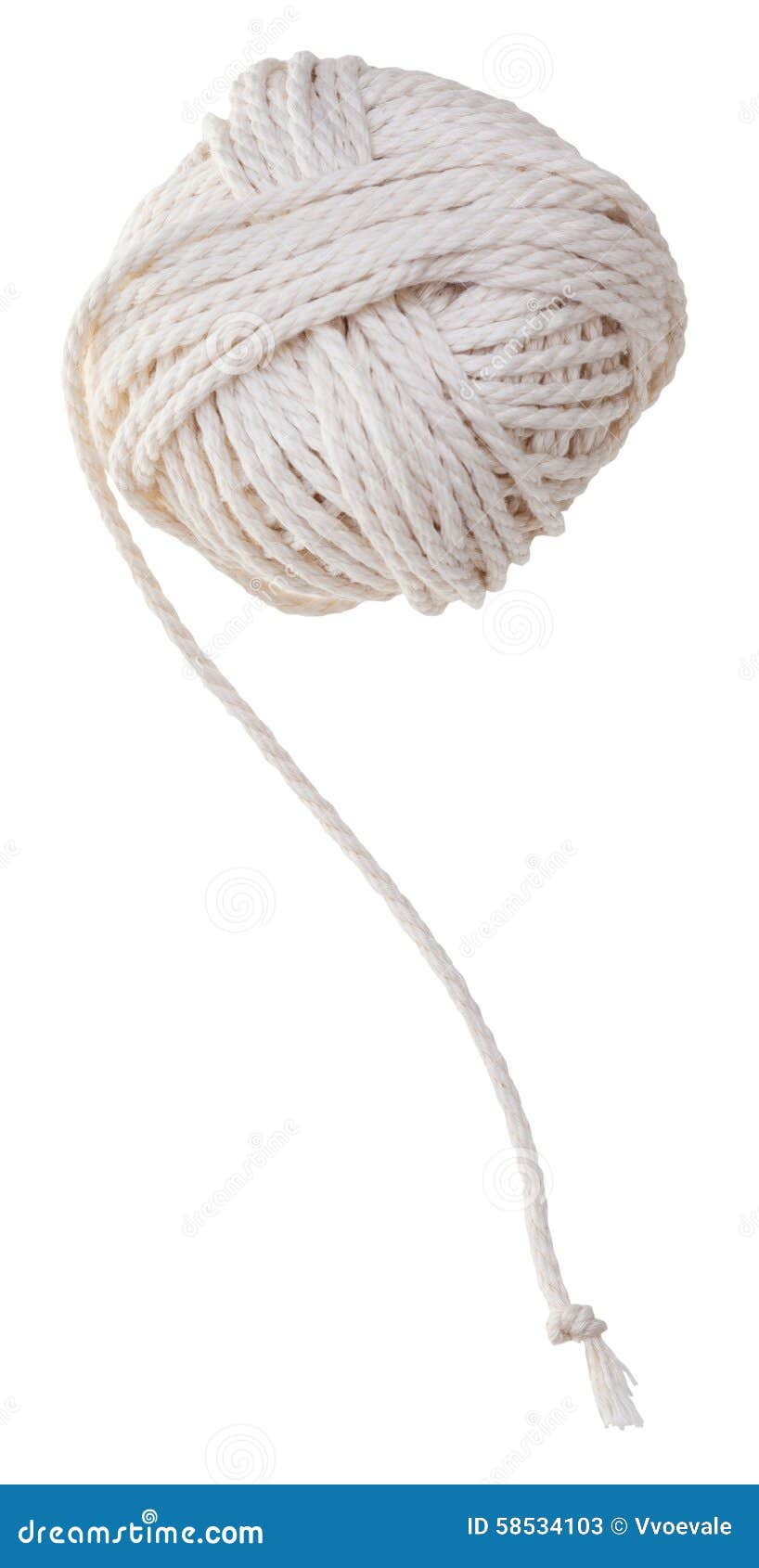 White Tangle of Cotton Rope Stock Image - Image of roll, tangle: 58534103