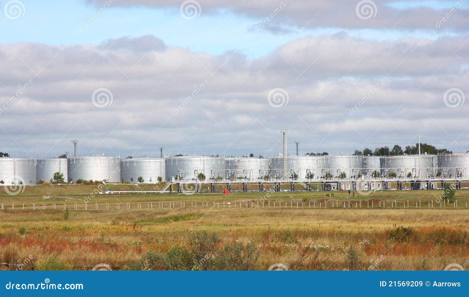 White tanks in tank farm stock image. Image of chemistry - 21569209