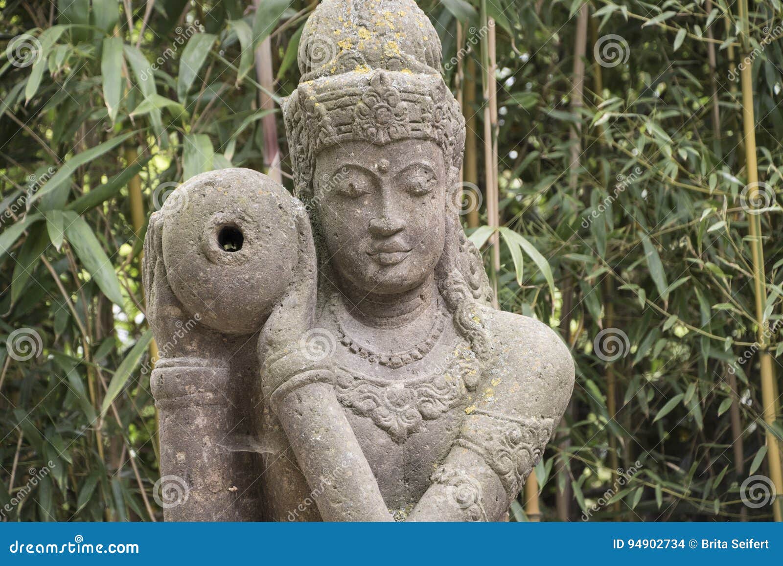White Tara Buddhist Goddess of Compassion and Longevity Stock Photo ...