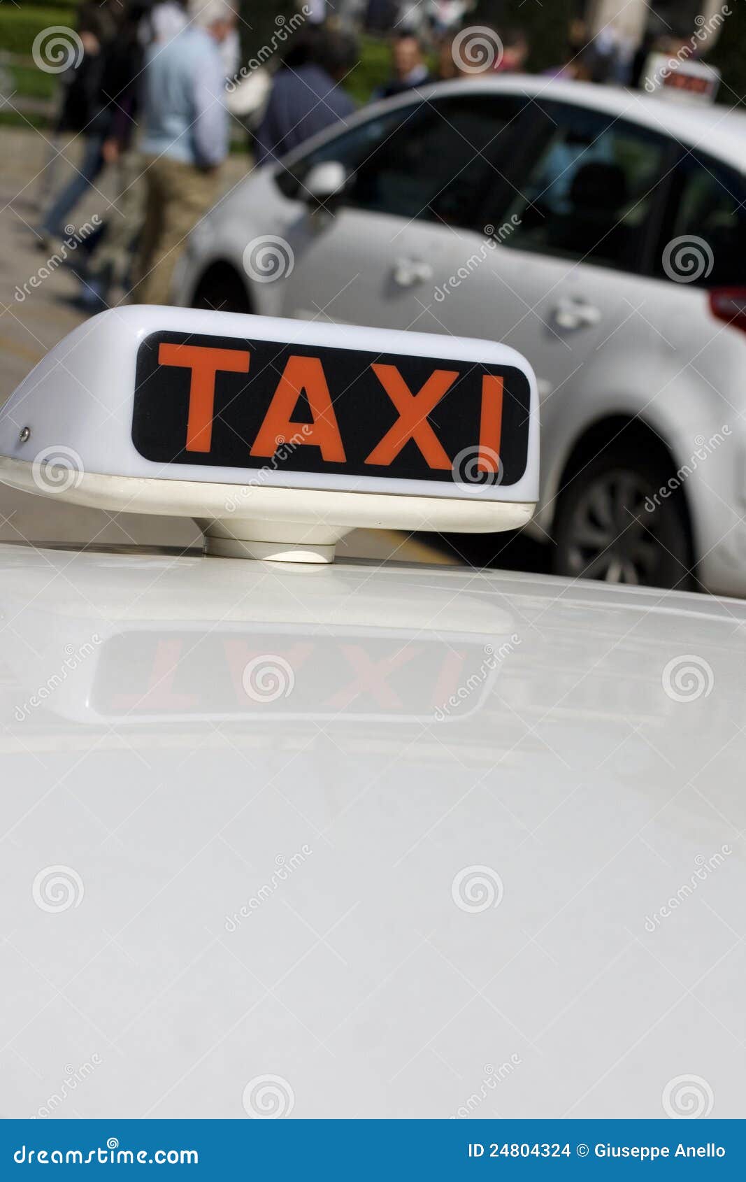 White taxi stock photo. Image of passenger, white, transport - 24804324