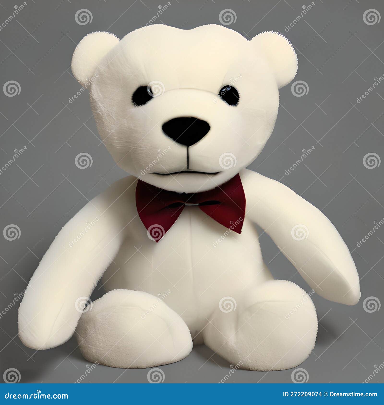White Teddy Bear, Cute Plush Toy, Mascot Ai Generated, Generative AI ...