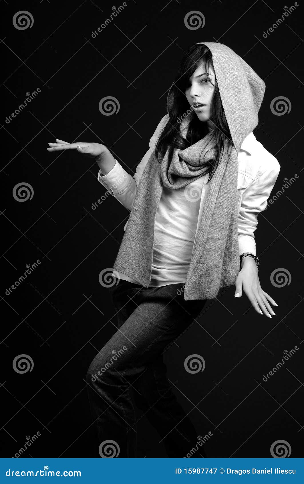 White teen dancing stock image. Image of accessories - 15987747