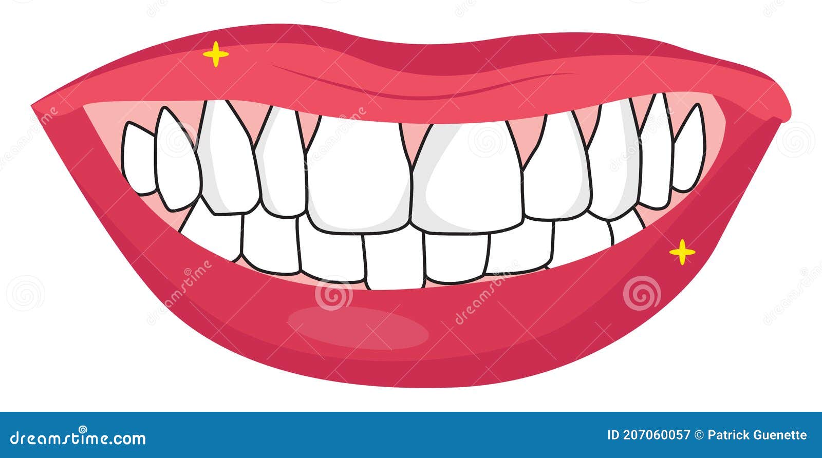 White Teeth, Illustration, Vector Stock Vector - Illustration of ...