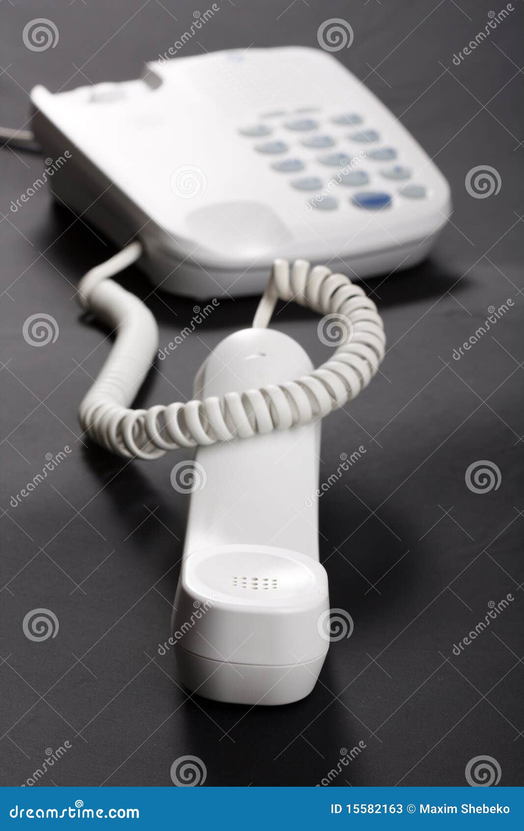 White telephone stock image. Image of closeup, connection - 15582163