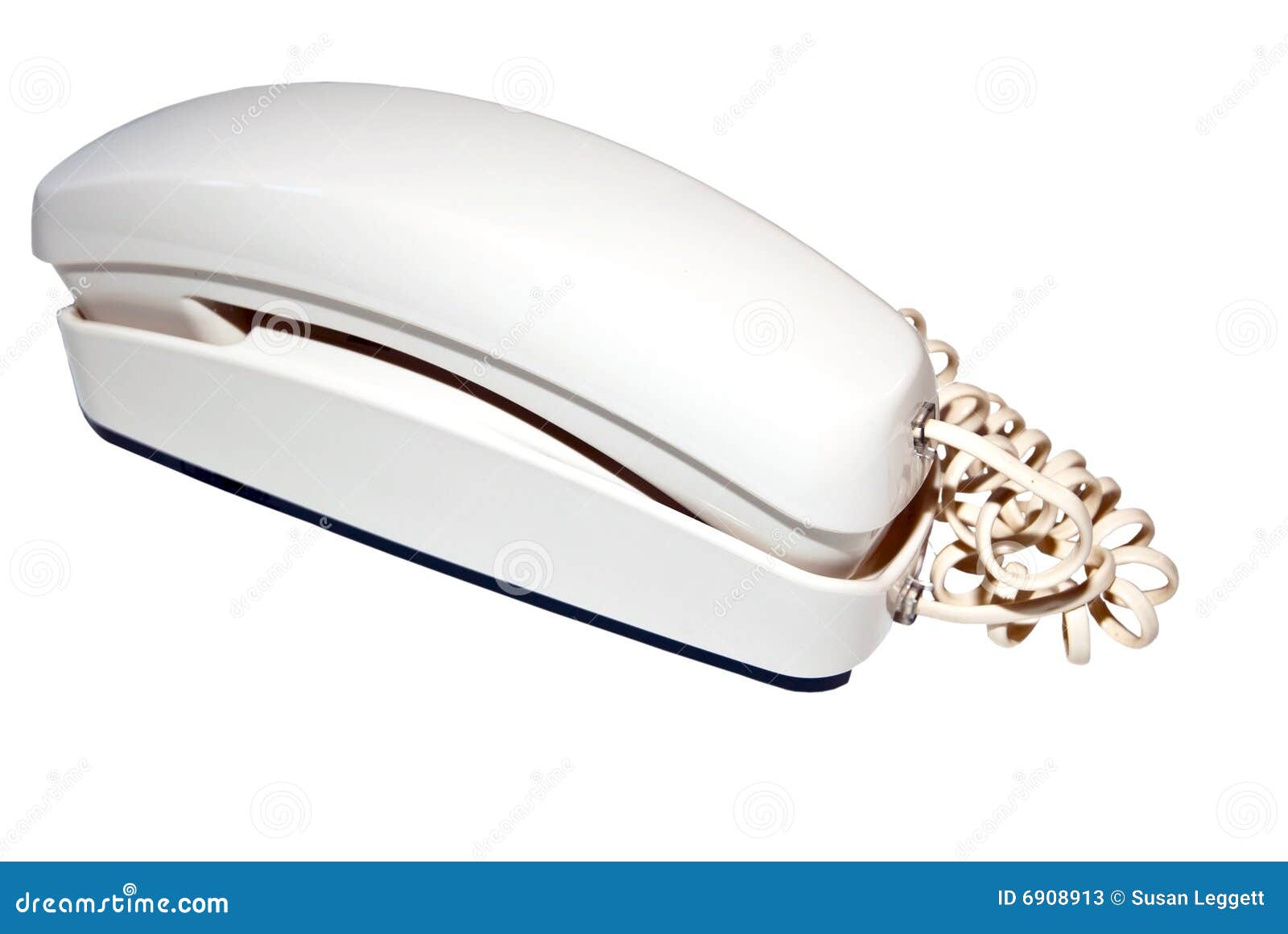 White Telephone/Isolated stock image. Image of communications - 6908913