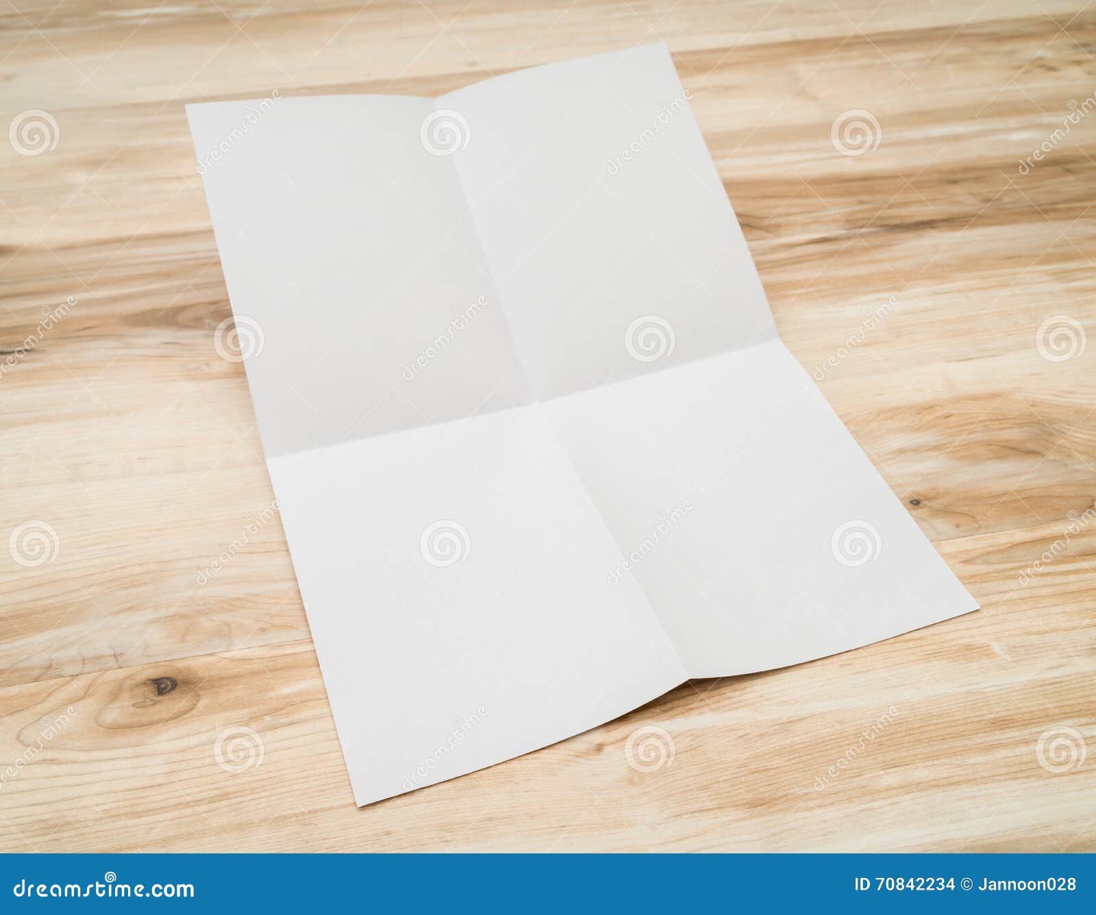 White Template Paper on Wood Texture. Stock Photo - Image of layout ...