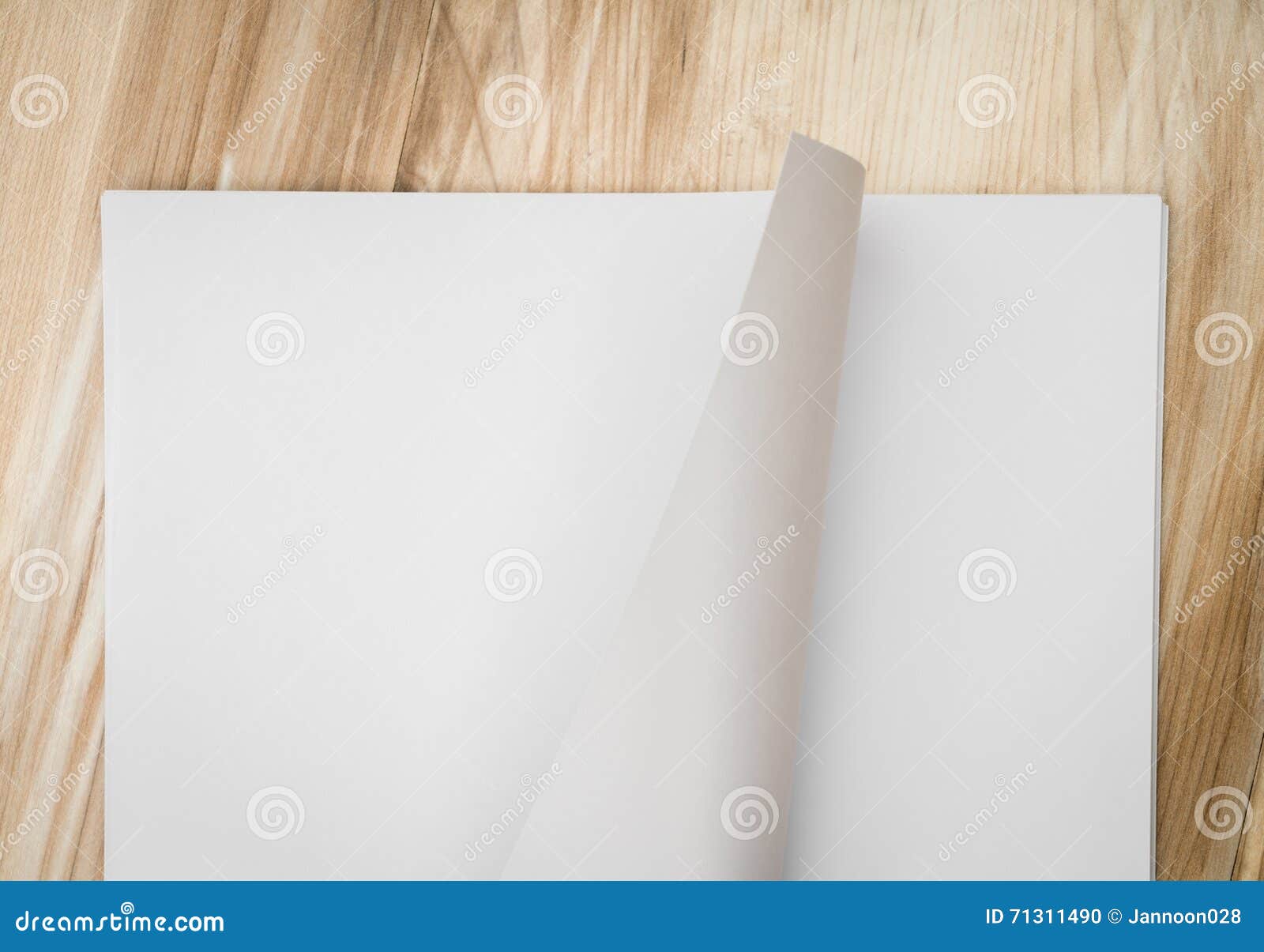 White Template Paper on Wood Texture. Stock Photo - Image of label ...