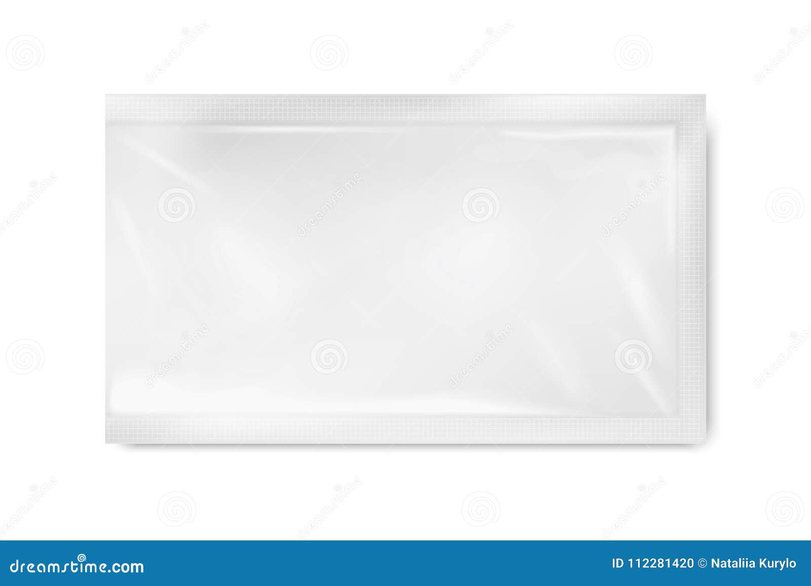 White Template Sachet, for Design. Stock Vector - Illustration of ...
