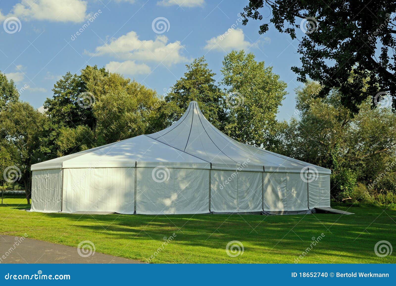 White tent stock photo. Image of entertainment, reception - 18652740