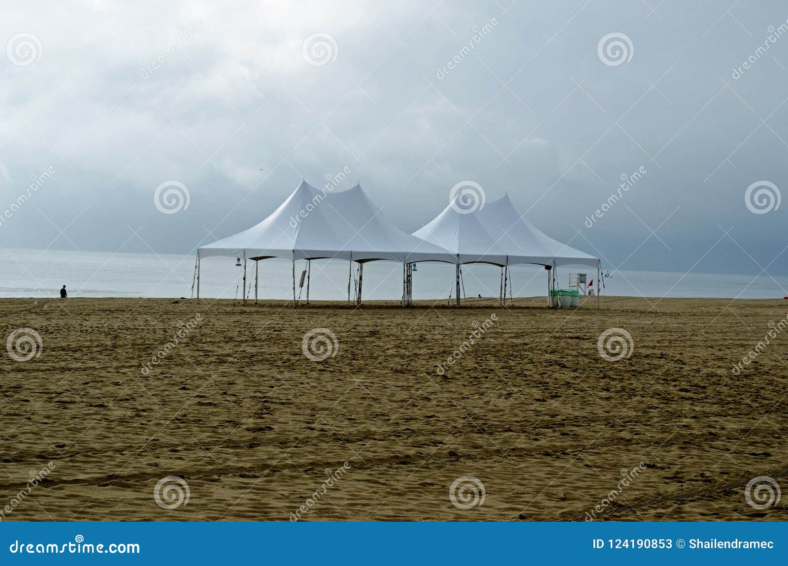 White tent at beach stock image. Image of beach, sandy - 124190853