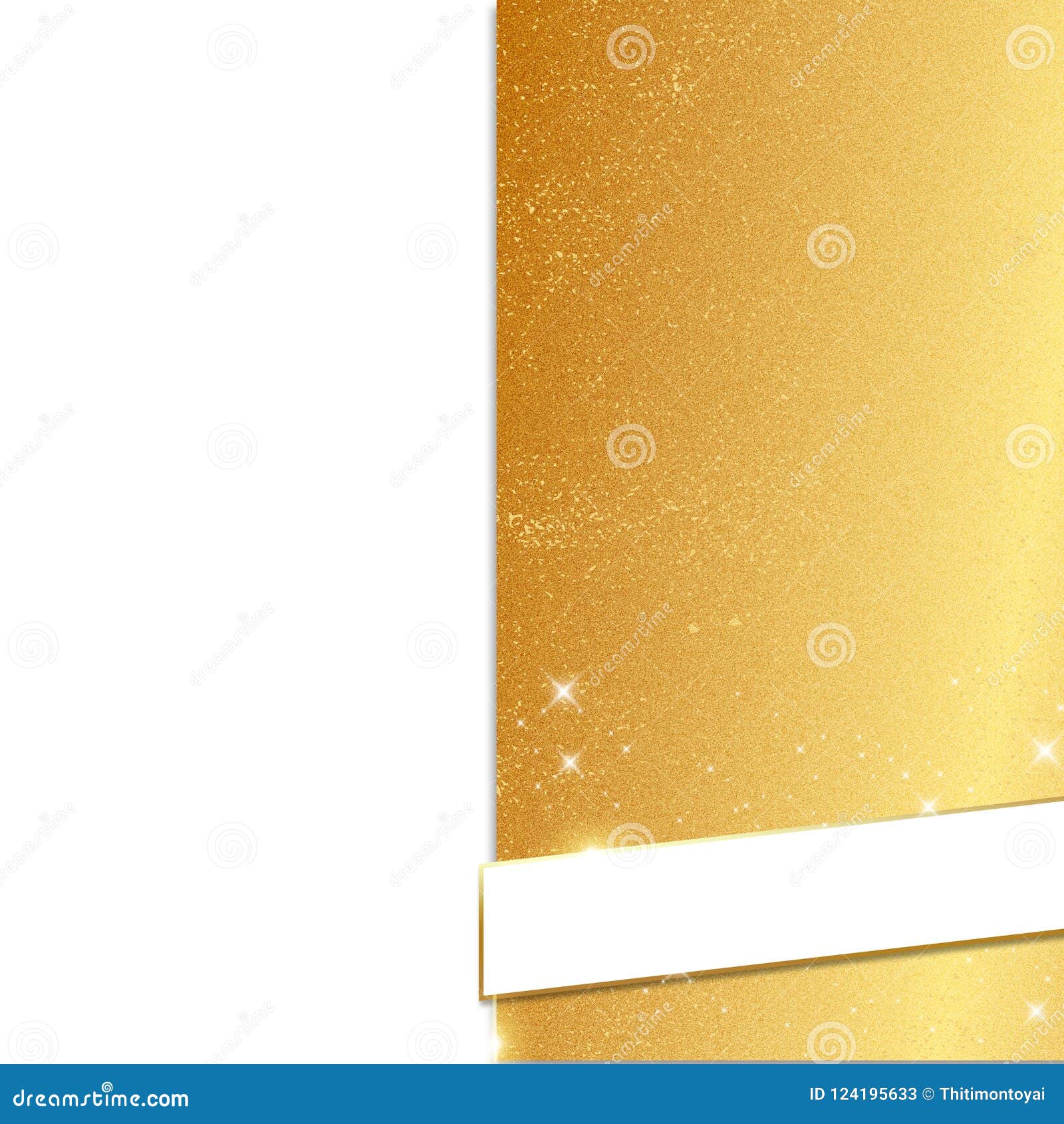 White Text Bar Glod Background. Stock Image - Image of gold ...