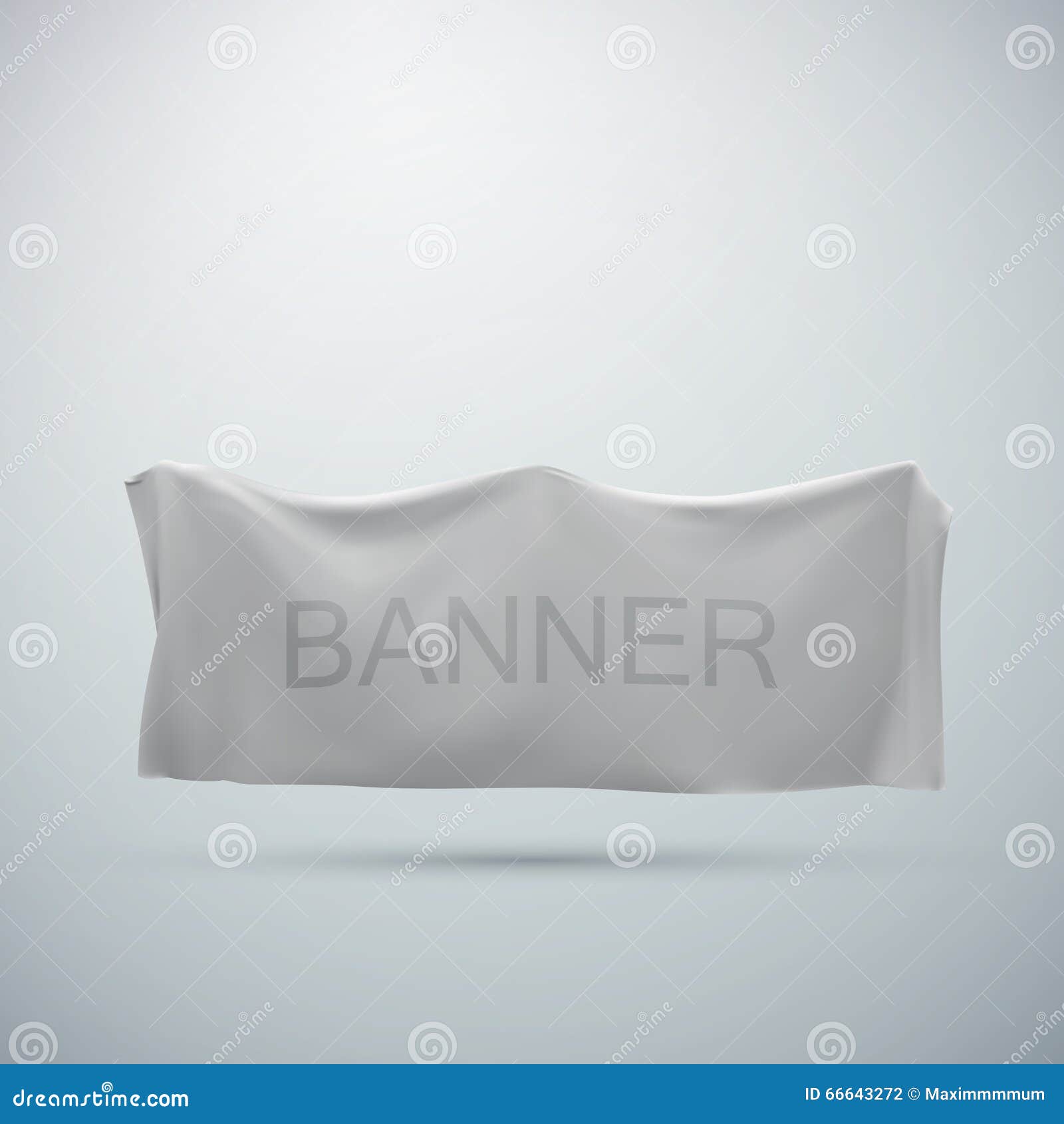 White Textile Banner Mock-up Stock Vector - Illustration of label ...