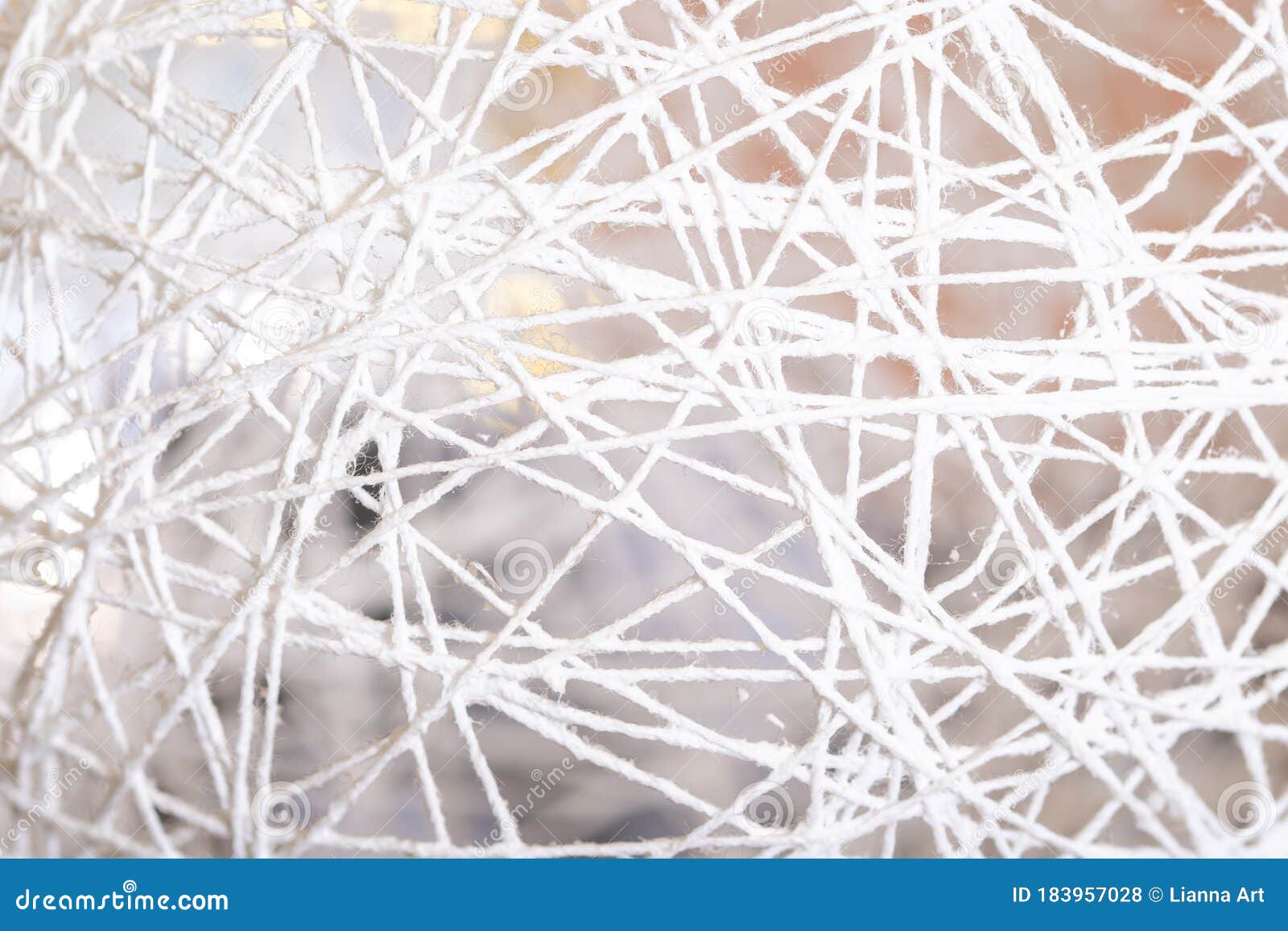 White Texture Background, Fragment of White Thread Round Surface Stock ...