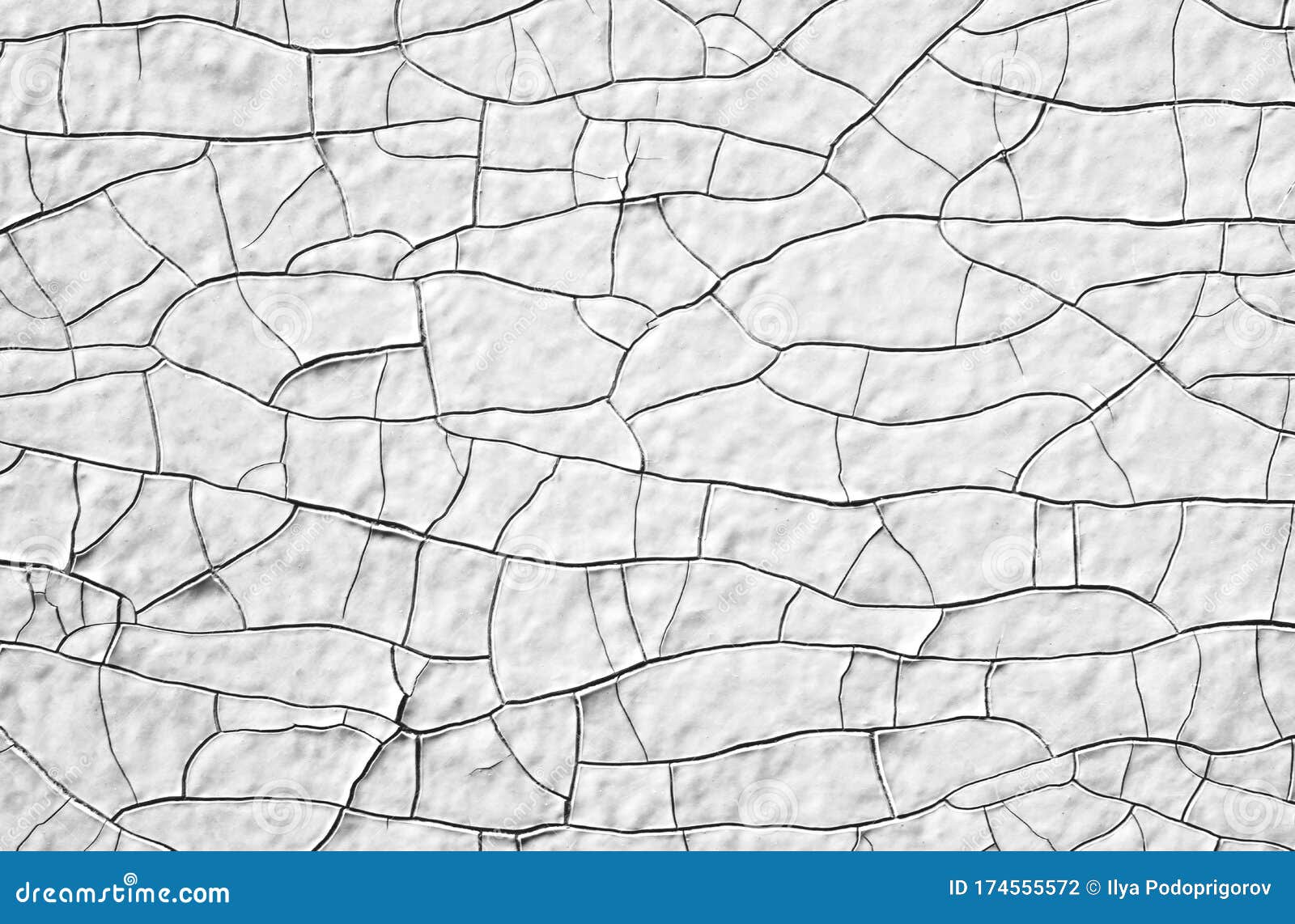 White texture with cracks stock photo. Image of pattern - 174555572