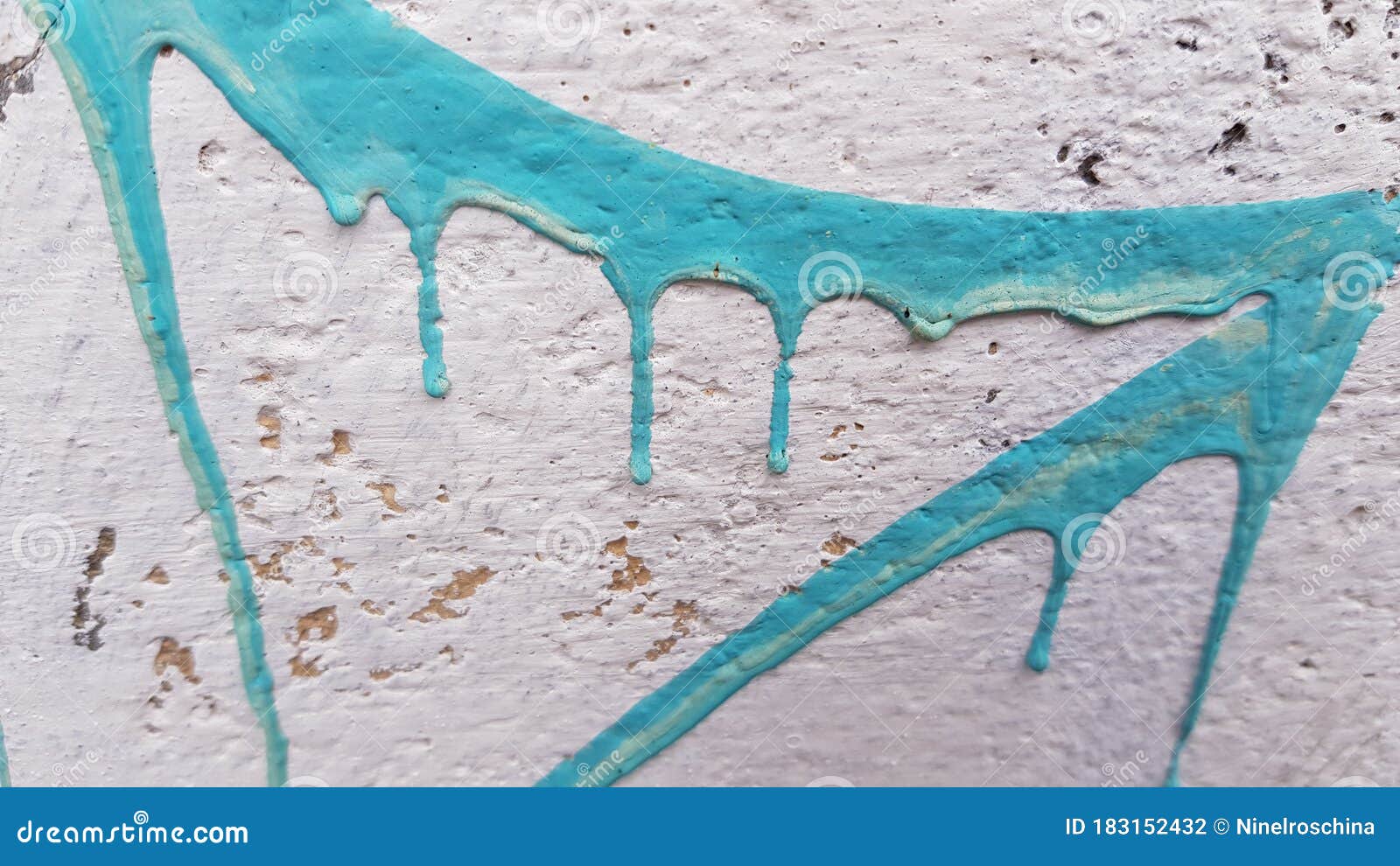 White Texture with Light Blue Paint Drips and Strokes Stock Photo ...