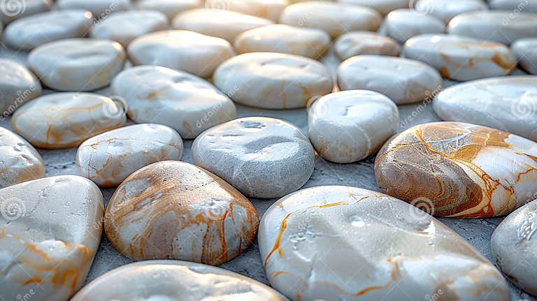 White Texture Natural Marble Pebbles Pattern Stock Illustration ...