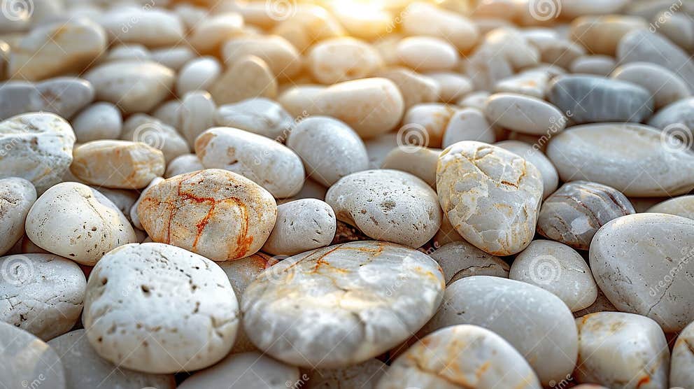 White Texture Natural Marble Pebbles Pattern Stock Illustration ...