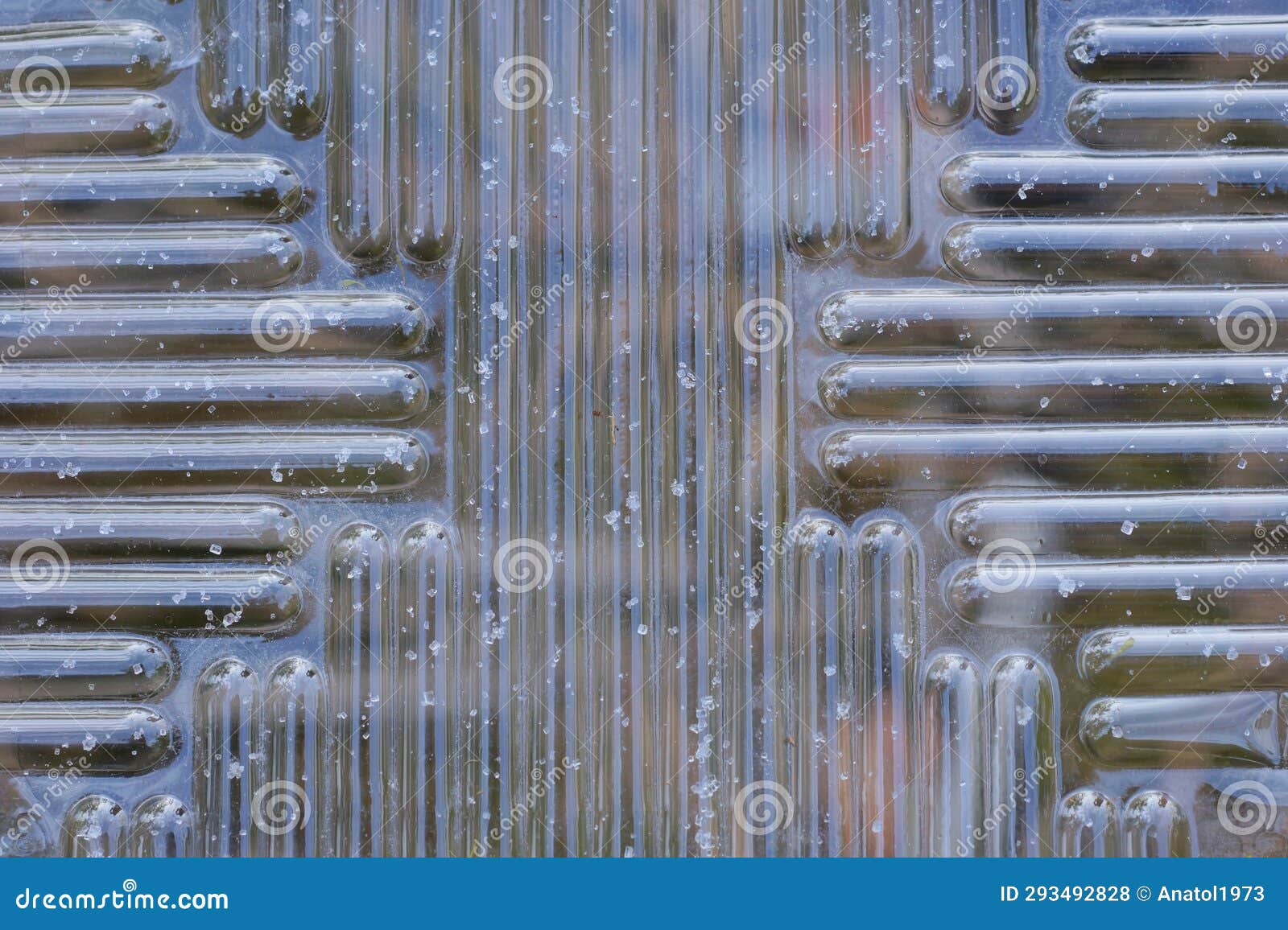 Texture from a Piece of Transparent Striped Plastic Packaging Stock ...