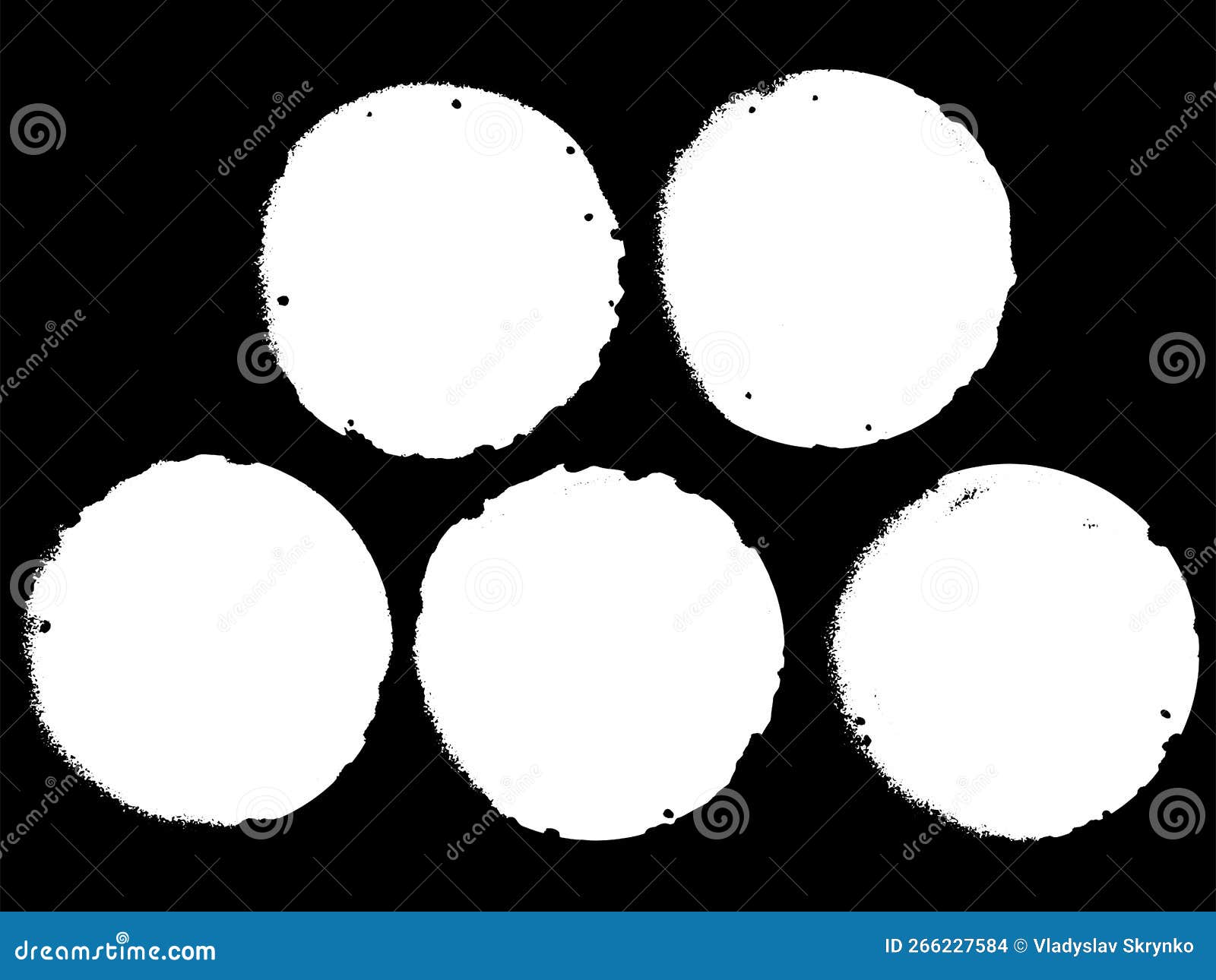 White Texture Snowballs on a Black Background. Stock Vector ...