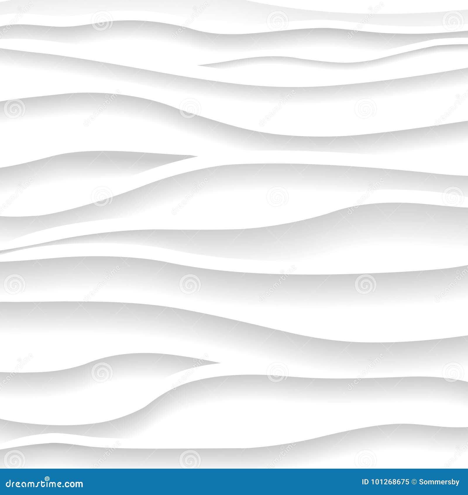 White Texture. Wavy Background. Interior Wall Decoration. 3D Vector ...