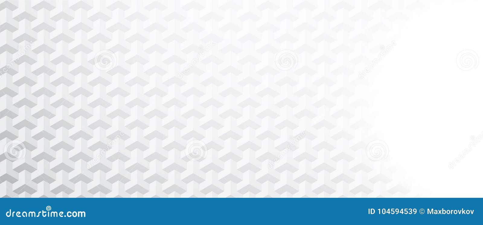 White Banner with Geometric Pattern. Stock Vector - Illustration of ...