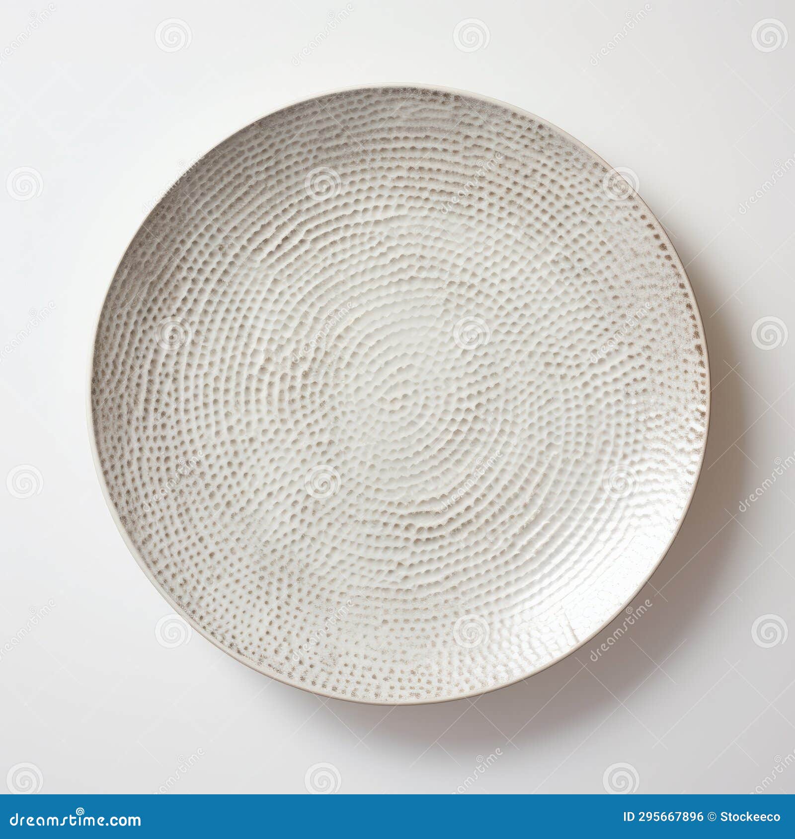 White Textured Dinner Plate with Shiny Bumpy Texture Stock Illustration ...