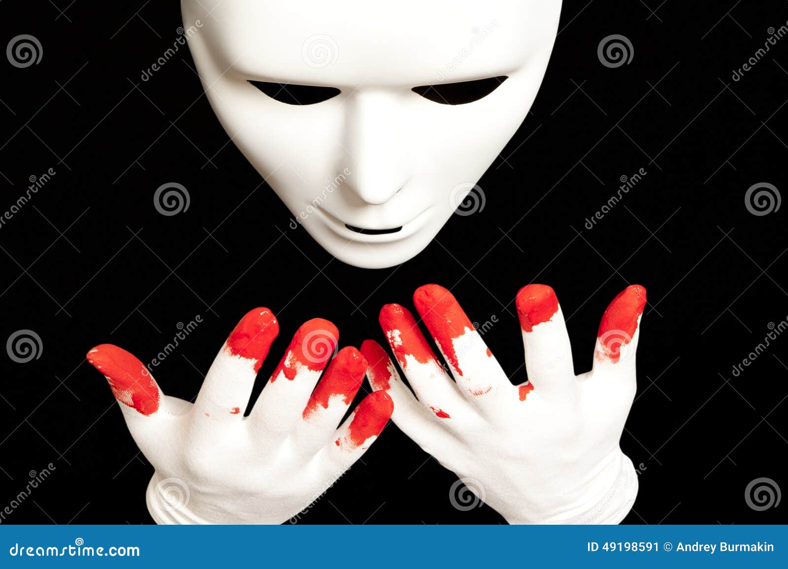White theatrical mask stock image. Image of concept, gloves - 49198591