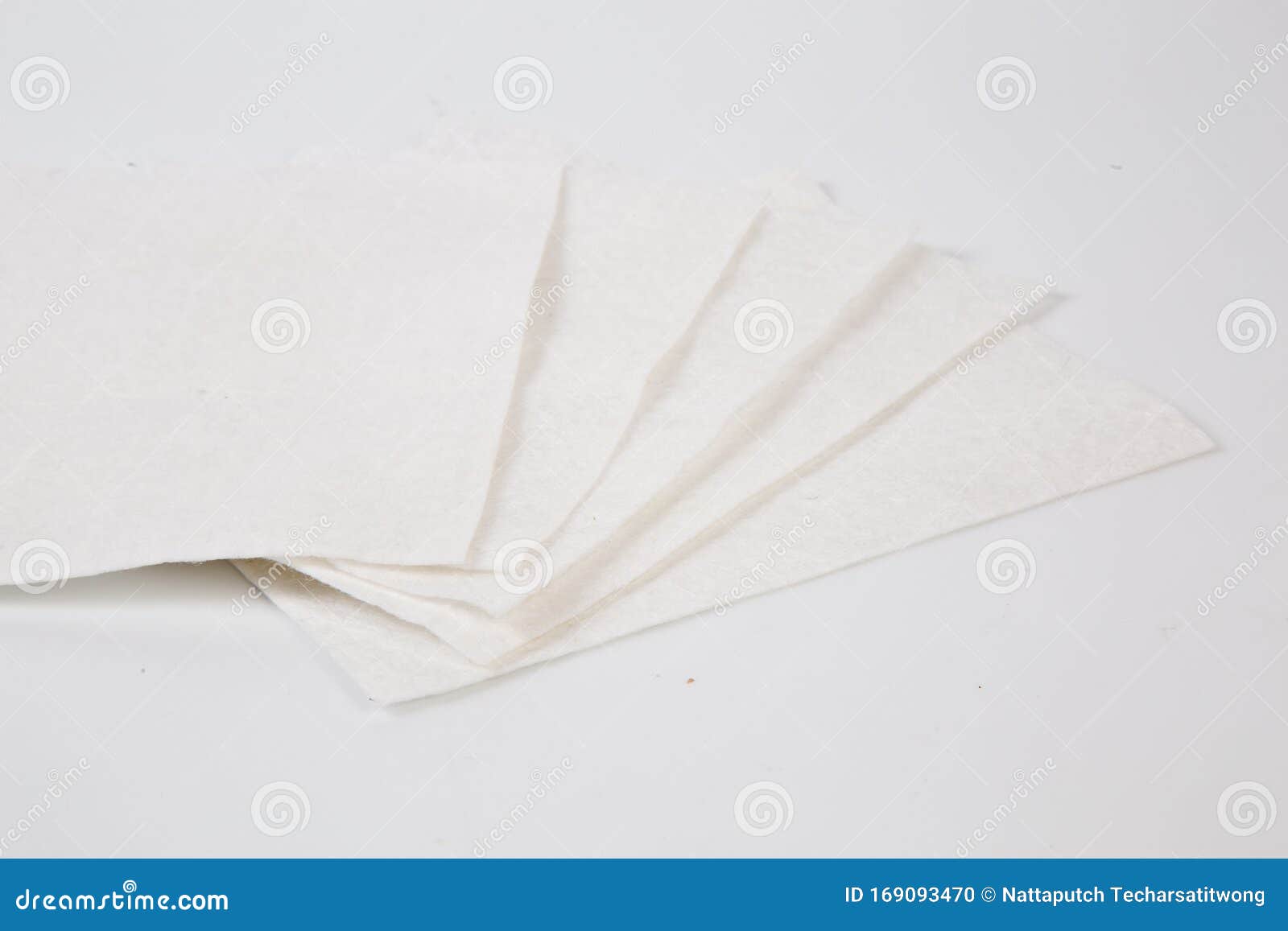 White Thick Fabric on the White Background Stock Photo - Image of ...