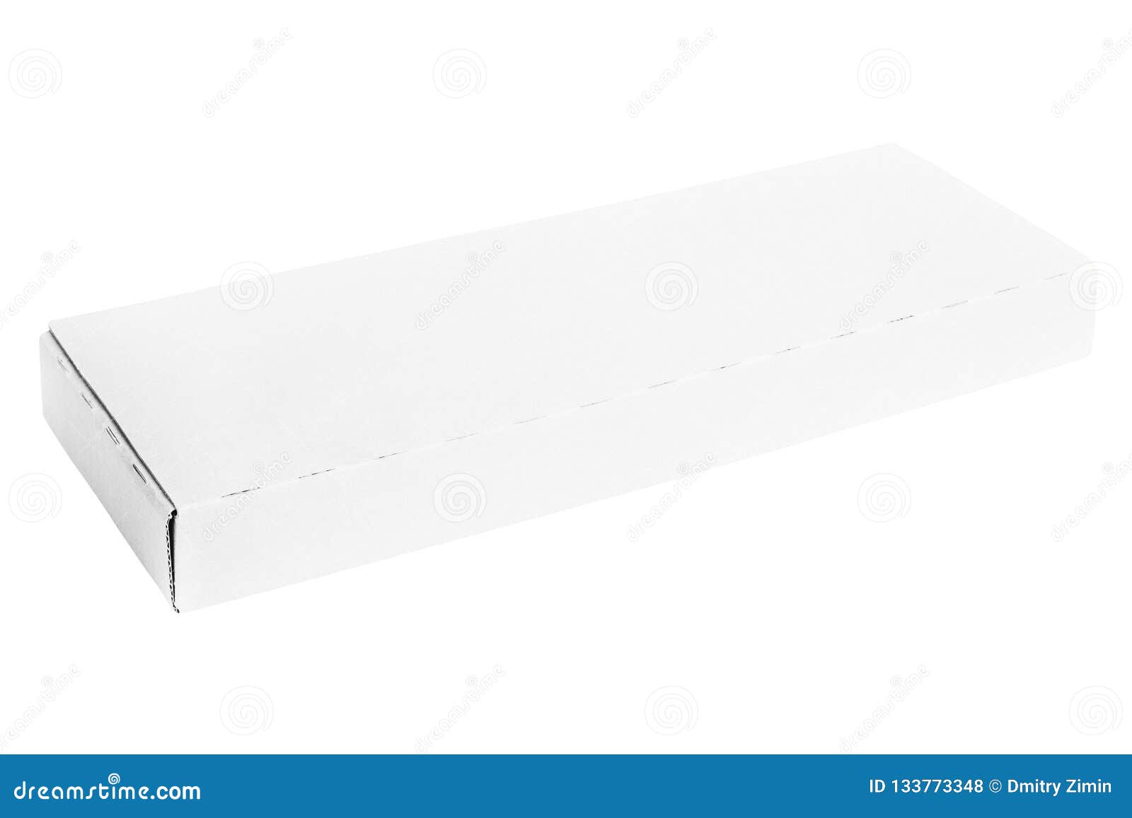 White Thin Cardboard Box on White Stock Photo - Image of storage ...