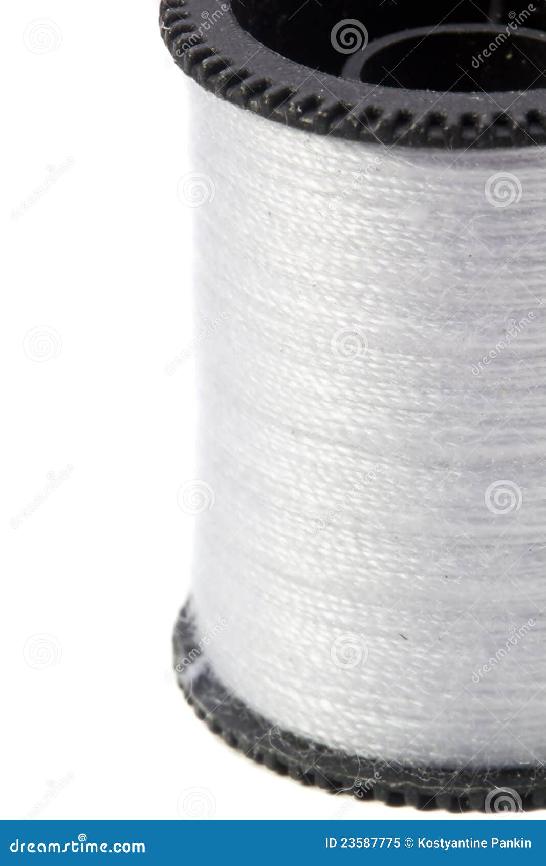 White Thread stock image. Image of fiber, bobbin, tool - 23587775