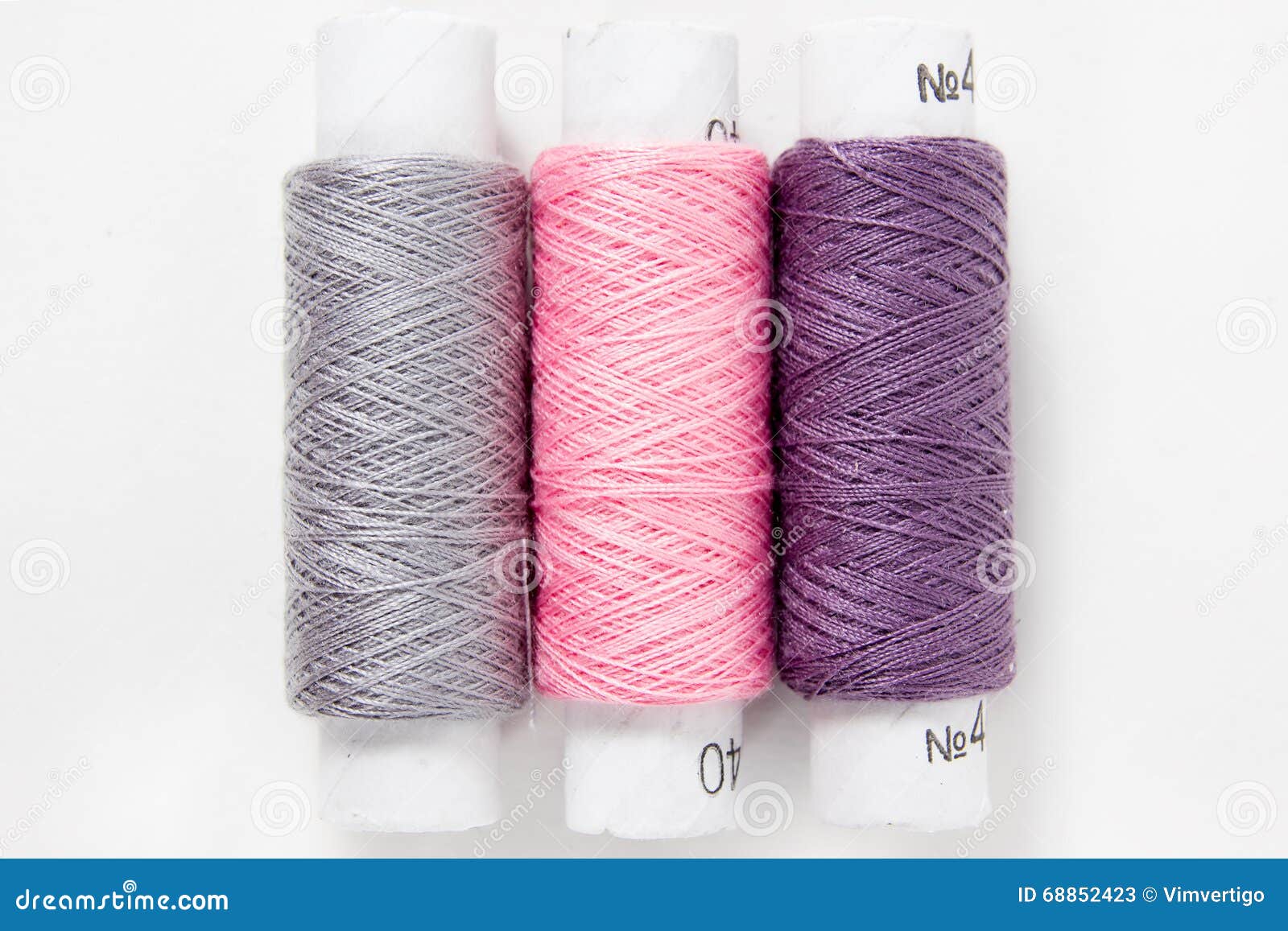 White Thread Isolated on White Background. Rope, Wool, Knitting ...