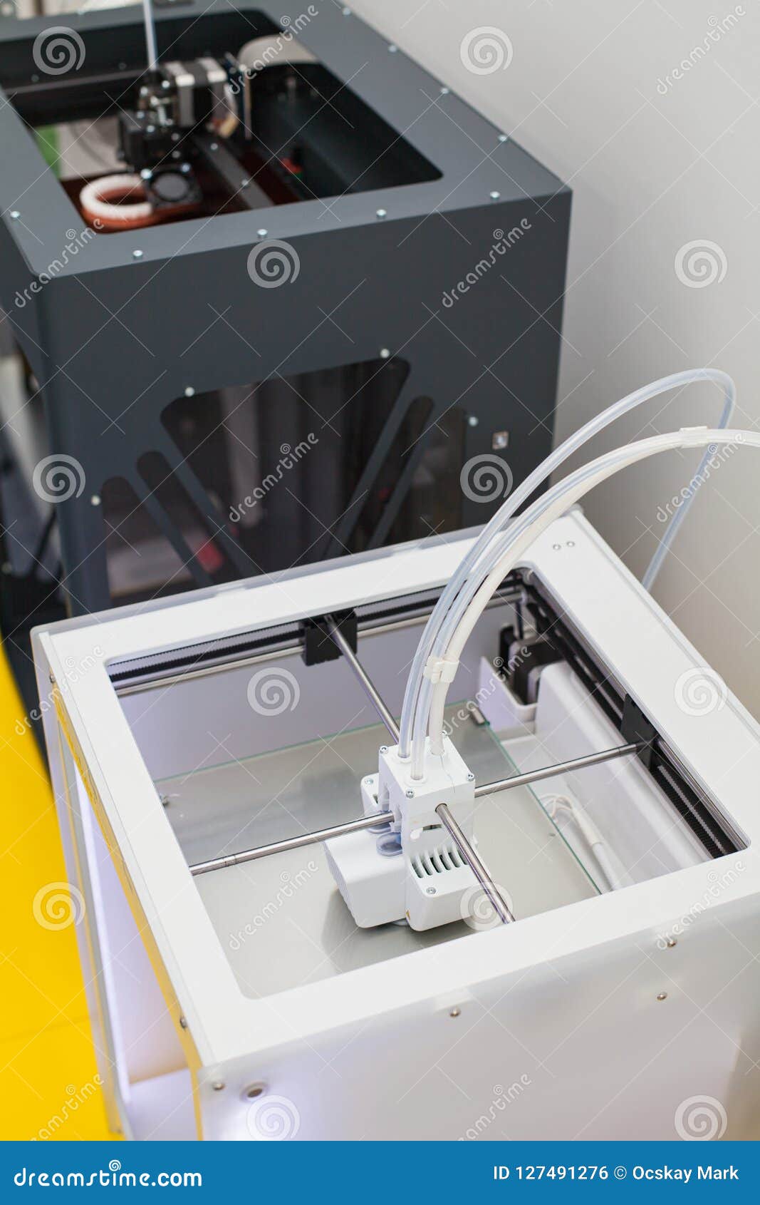 White Three-dimensional Printer Stock Photo - Image of concept ...