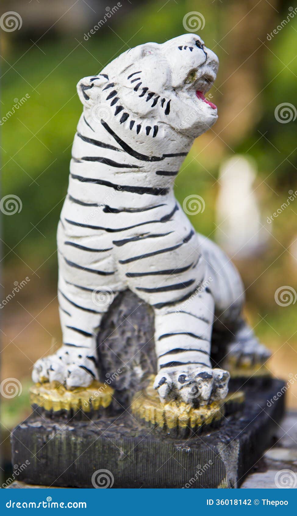 White Tiger Statue stock photo. Image of power, ancient - 36018142