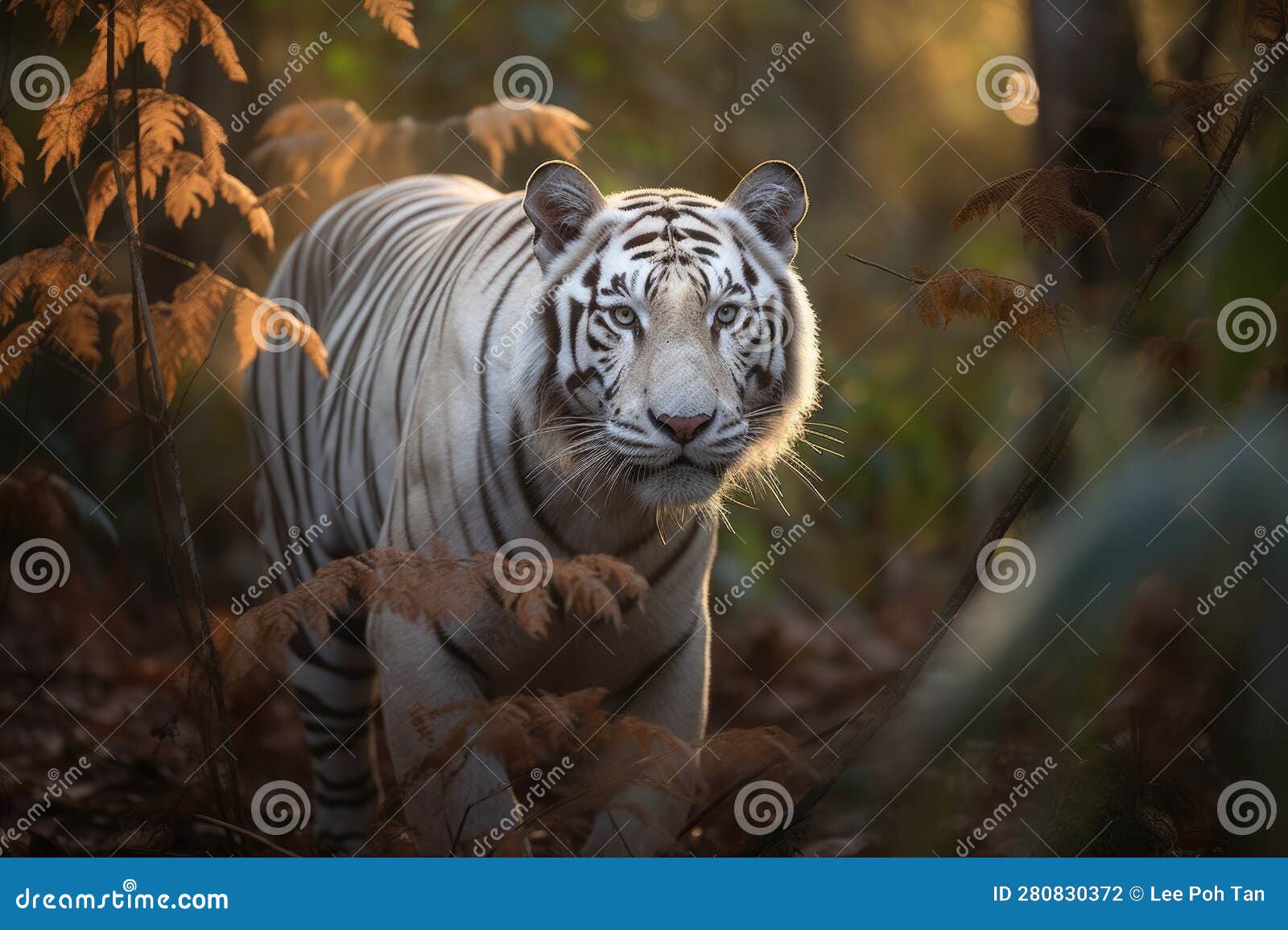 Tiger Walk Vector Illustration | CartoonDealer.com #34425446