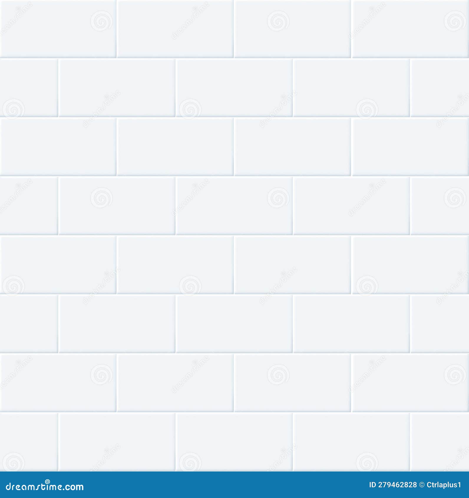 White Ceramic Tile Pattern Background - Seamless Stock Vector ...