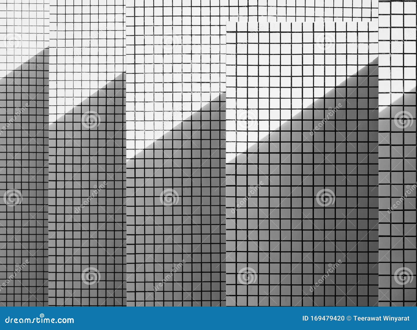 White Tile Building Wall Texture Shade and Shadow Minimal Background ...