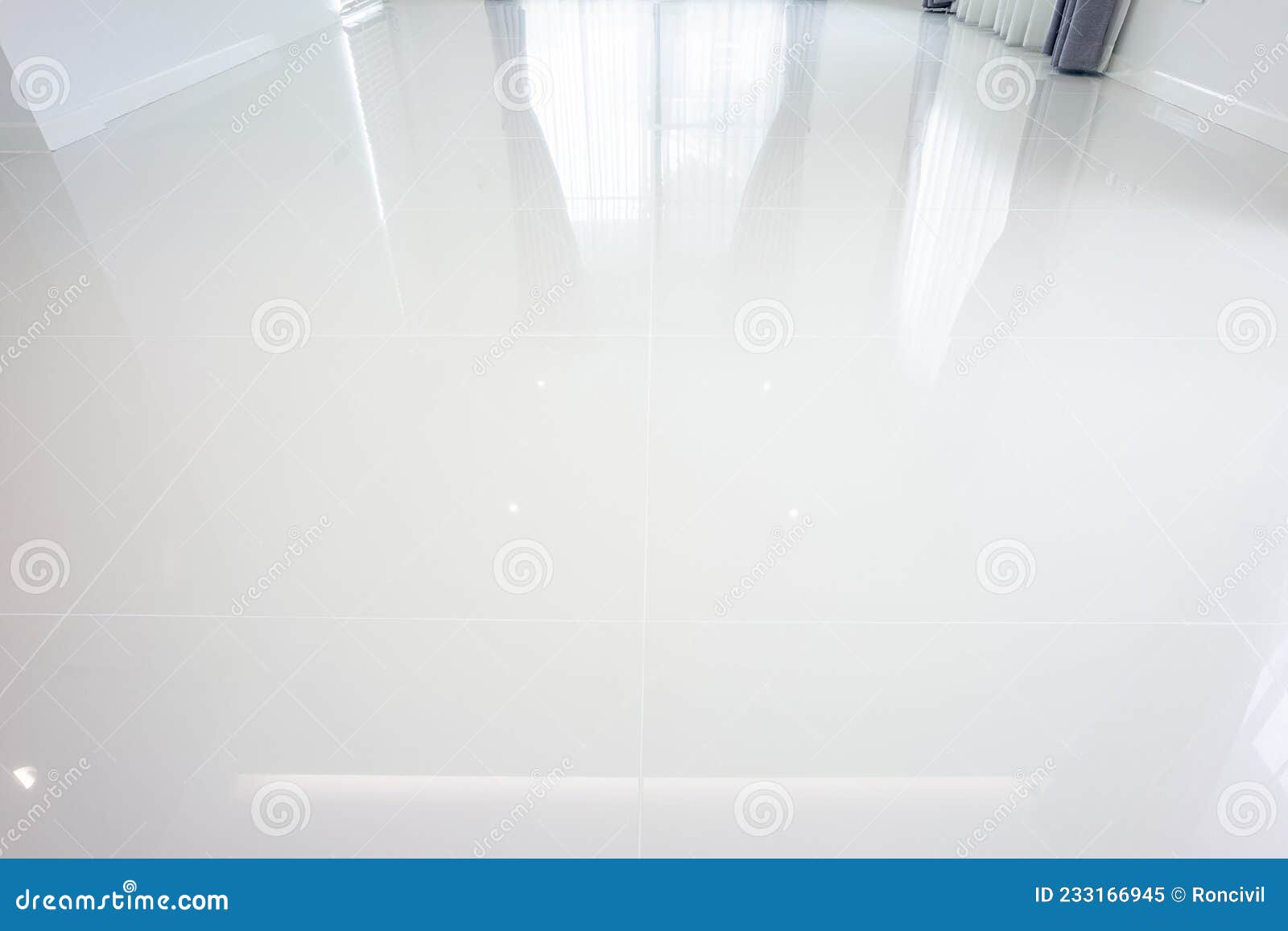 White Tile Floor in Perspective View. Stock Image - Image of abstract ...
