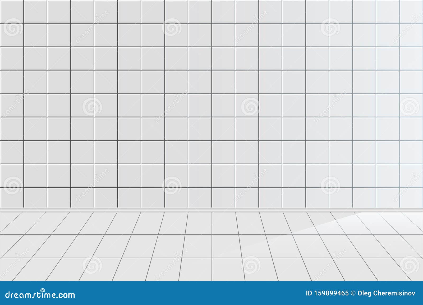 White Tile Realistic Vector Background Stock Vector - Illustration of ...