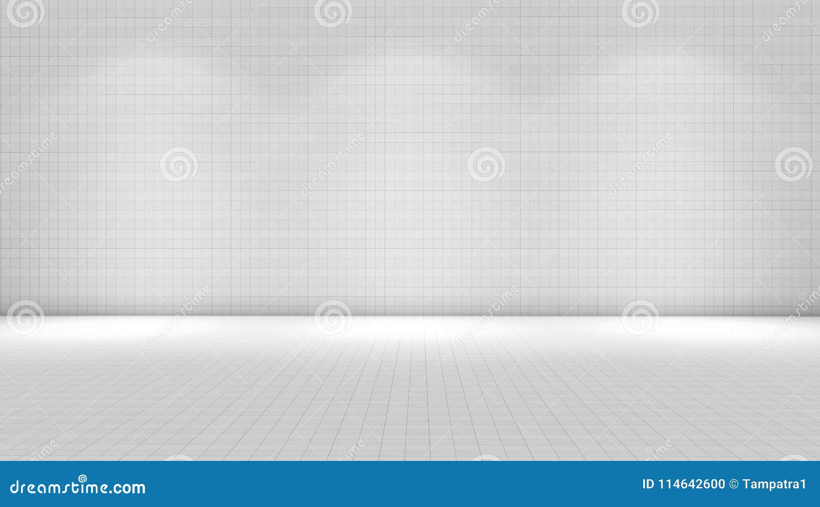 White Tile Room with Lights, Texture Pattern Background, 3d Stock ...