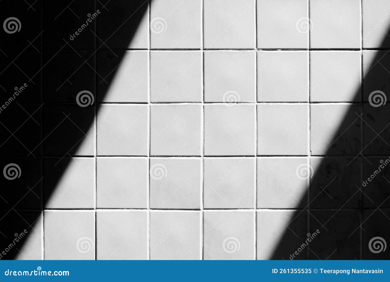 White Tile Texture for Background with Light Beam and Shadow. Stock ...