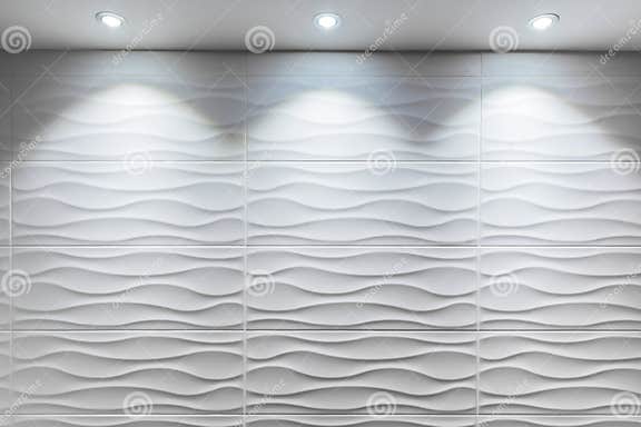 White tile wavy shape stock image. Image of contour, modern - 66352599
