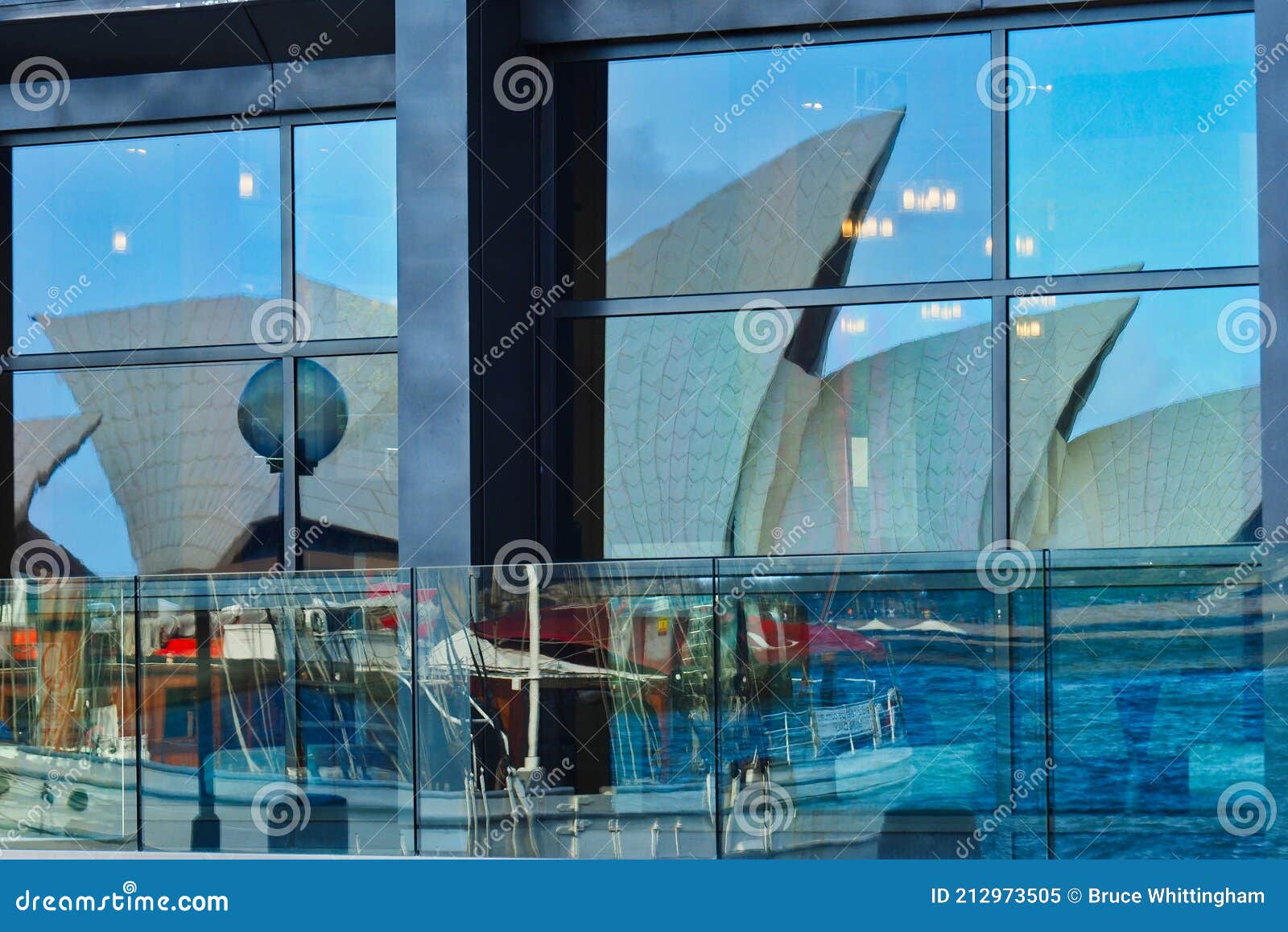 Sydney Opera House Reflection in Glass Windows, Sydney, Australia ...