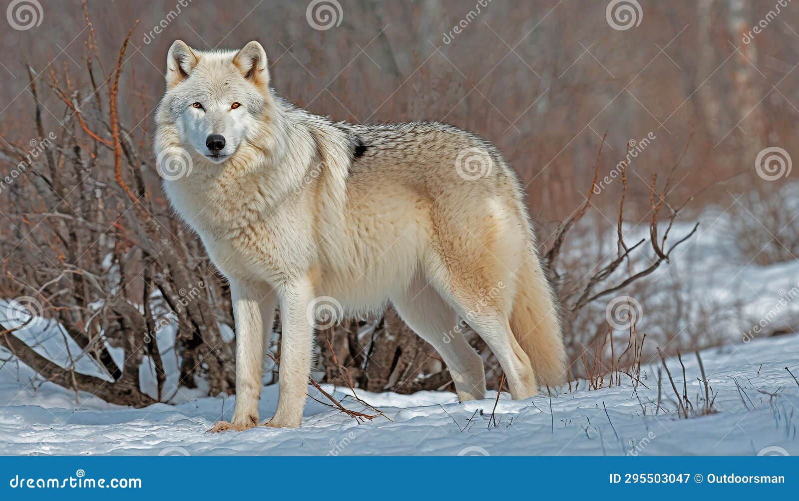 White Timber Wolf,digital Oil Painting,Generated AI Stock Illustration ...