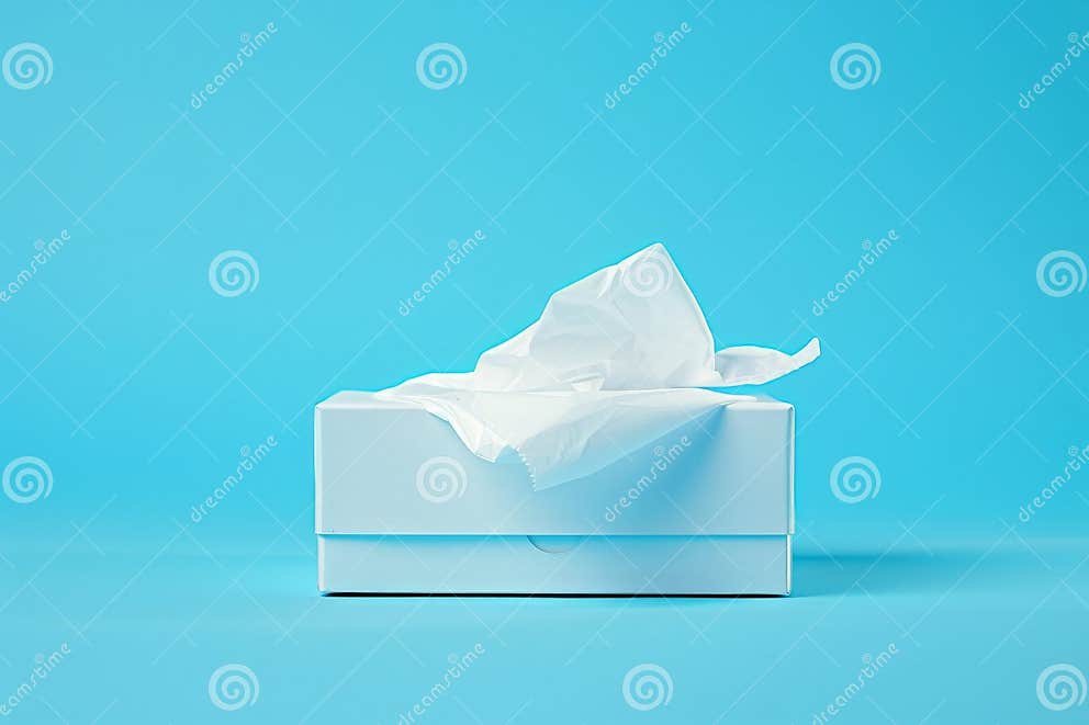 A Single Tissue, Ready To Be Used Stock Illustration - Illustration of ...